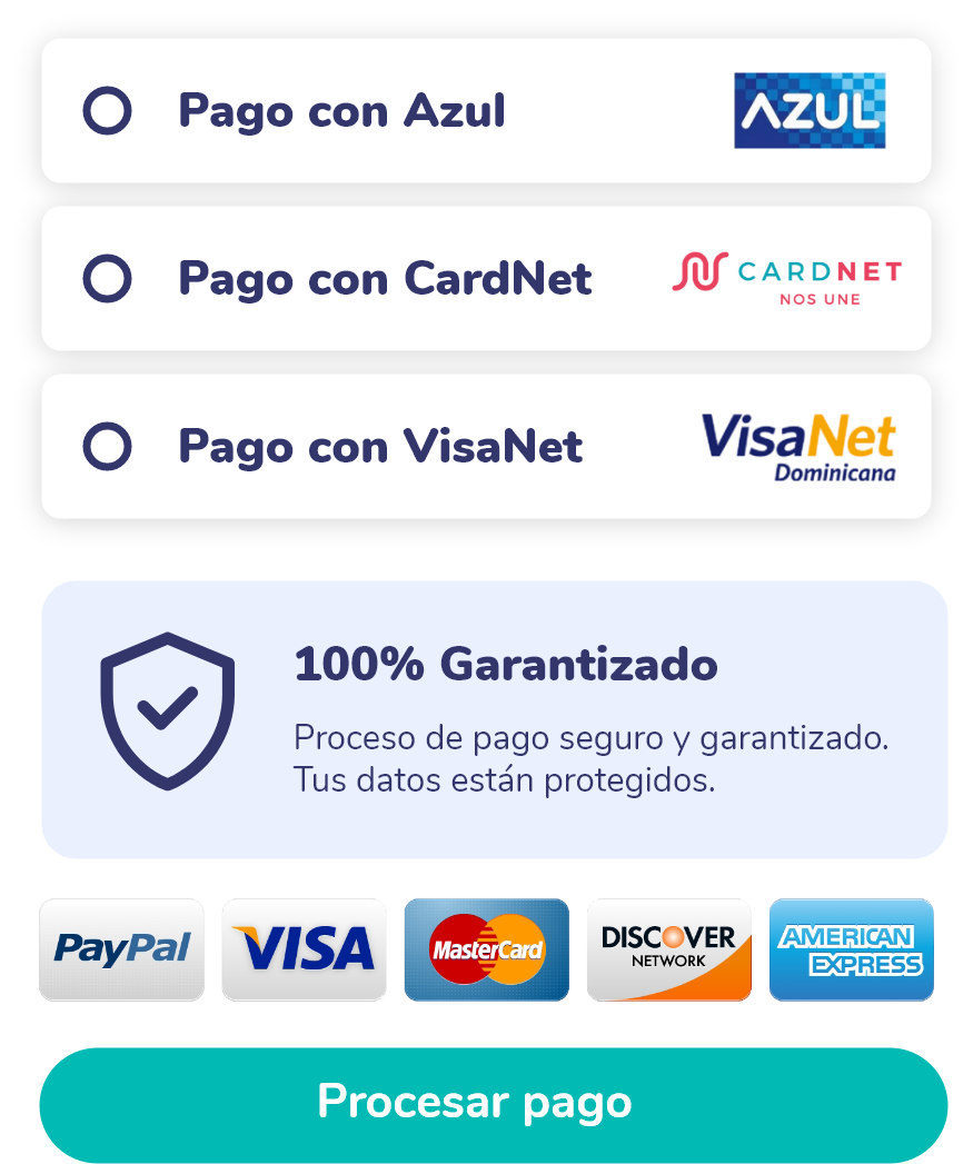 Pagos Online Locales con Azul, Cardnet, Visanet en Wordpress