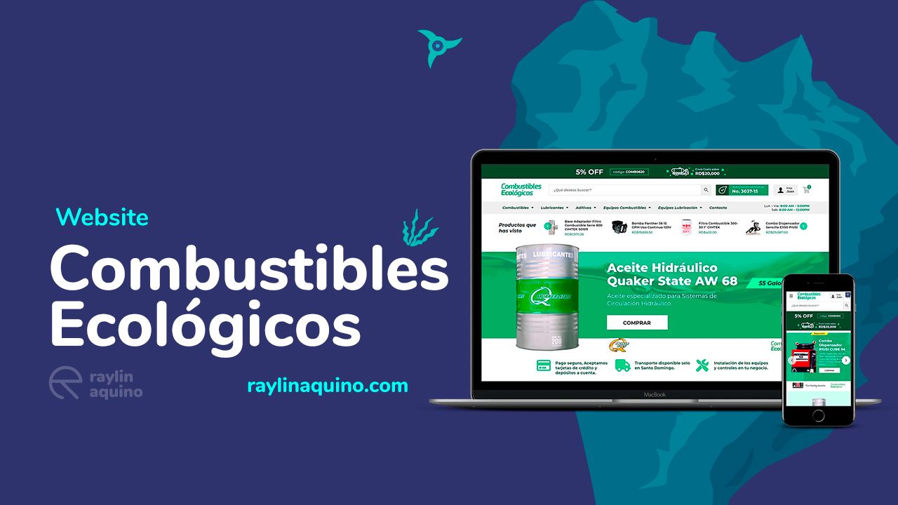 Combustibles Ecológicos - Página web - Portafolio - Raylin Aquino